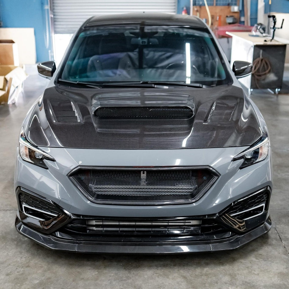WRX Front Lip V2: Gloss Black or Carbon Fiber! Aggressive Styling ...