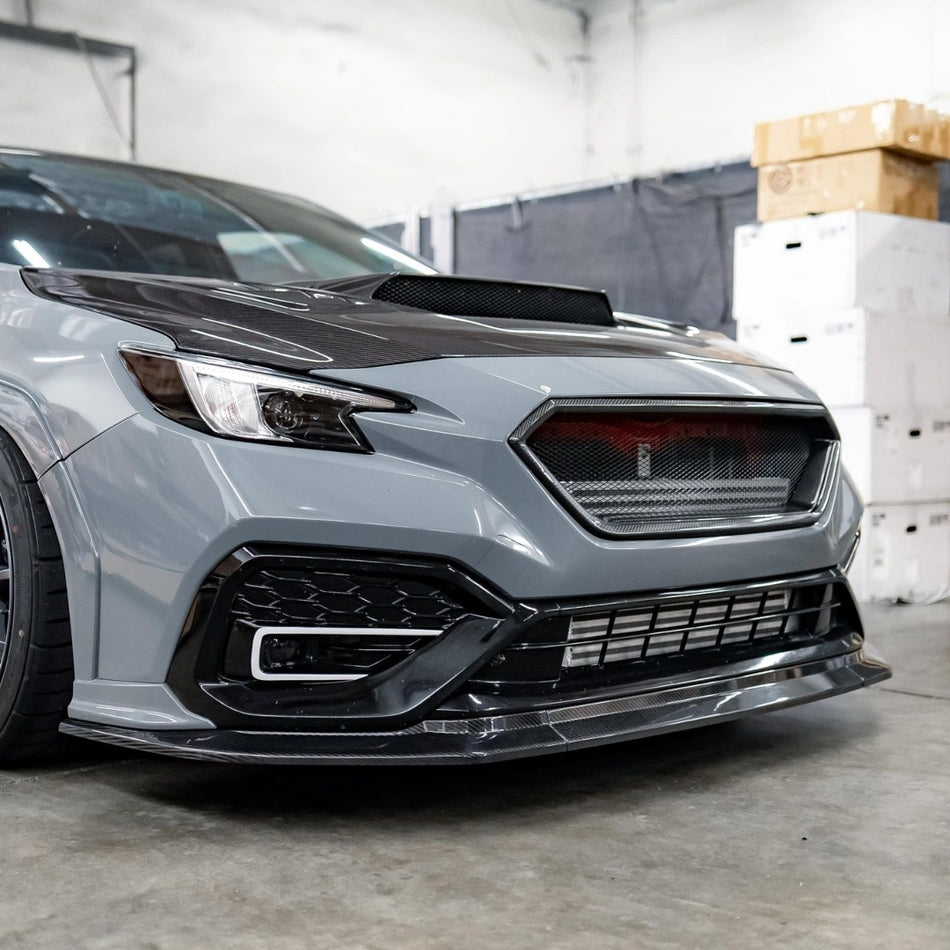 WRX Front Lip V2: Gloss Black or Carbon Fiber! Aggressive Styling ...