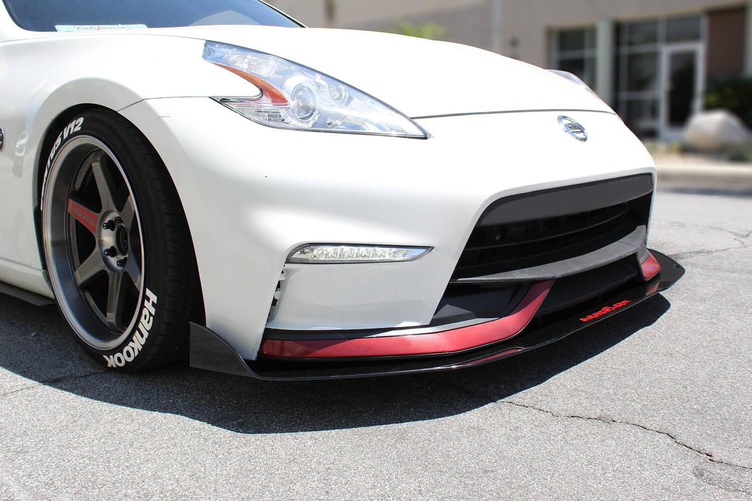 2015-2020 Nissan 370z Splitter V2 ( Nismo Bumper) – AeroflowDynamics