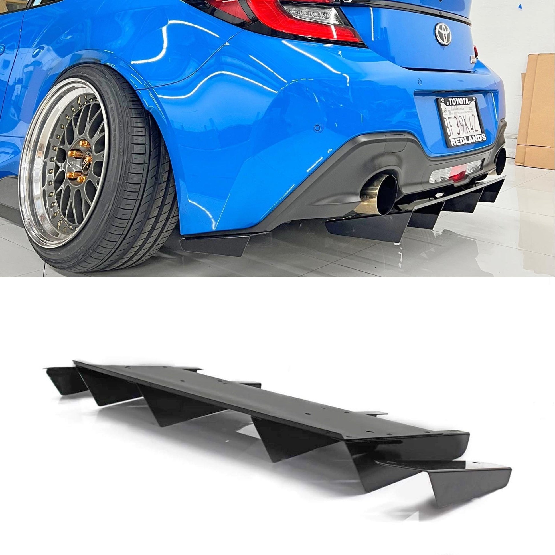 2022+ BRZ/GR86 Rear Diffuser V2 | BRZ Rear Diffuser - AeroflowDynamics