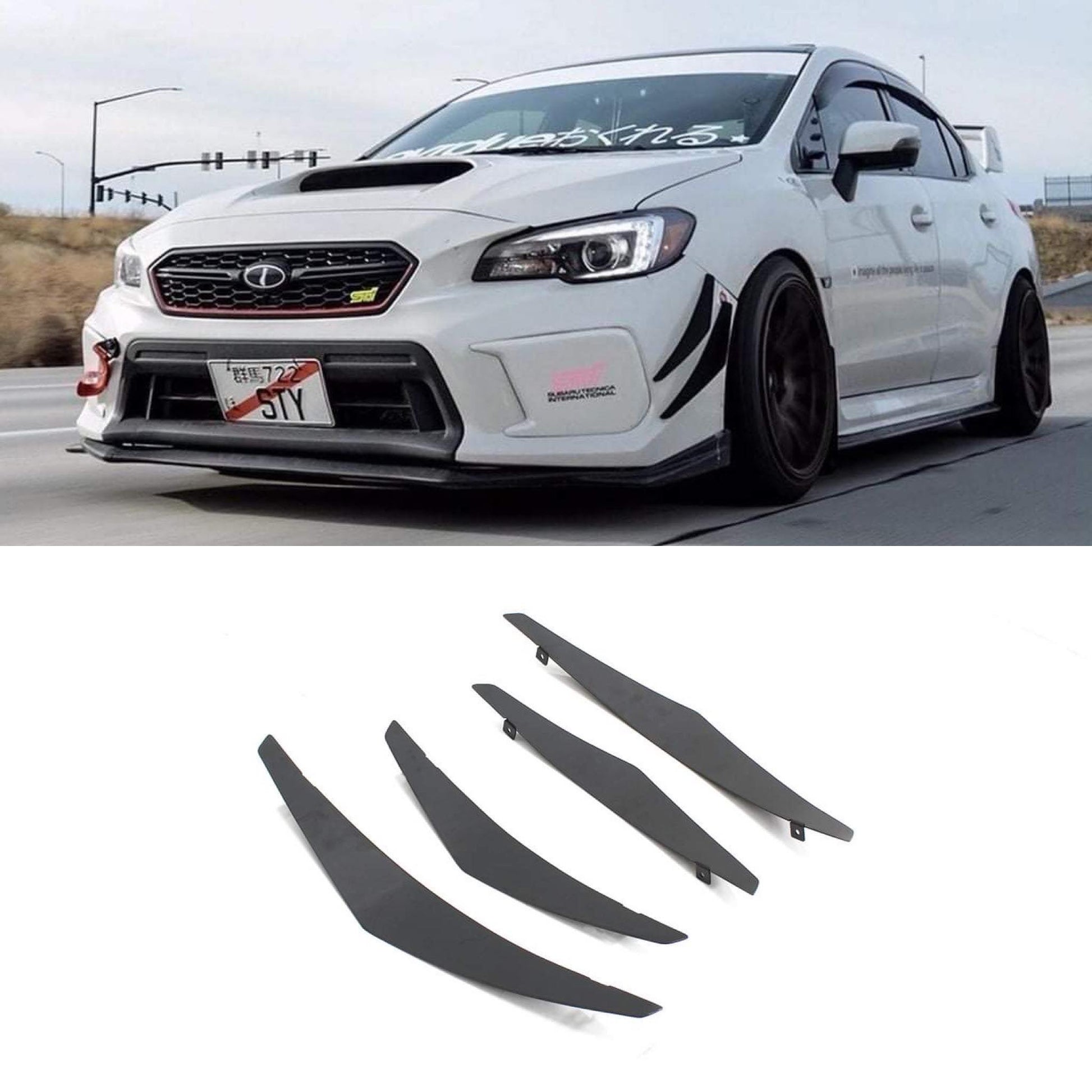 2015 - 2021 Subaru WRX/STI Carnards V6 | WRX STI Canards - AeroflowDynamics