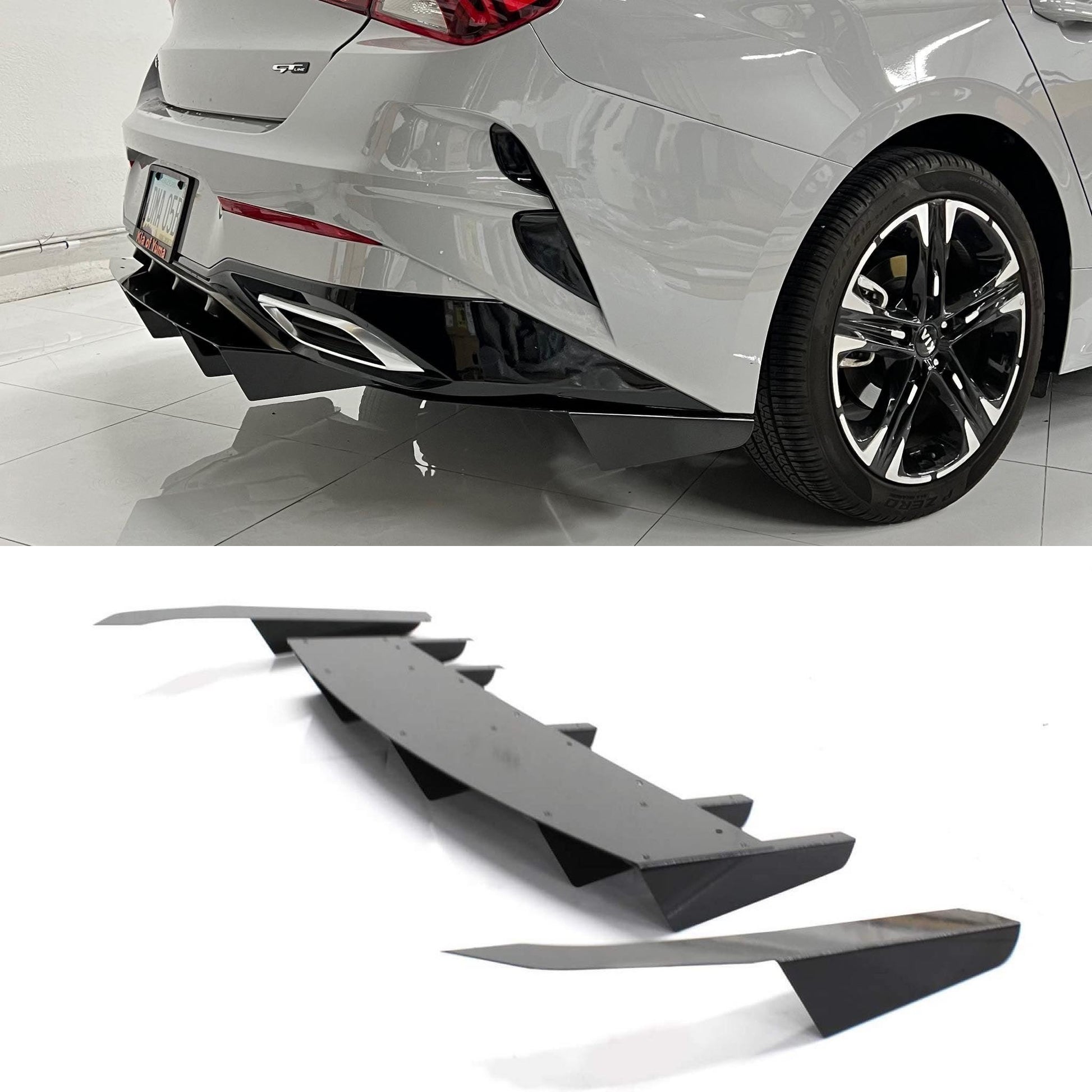 2021 - 2023 Kia K5 Rear Diffuser V1 - AeroflowDynamics