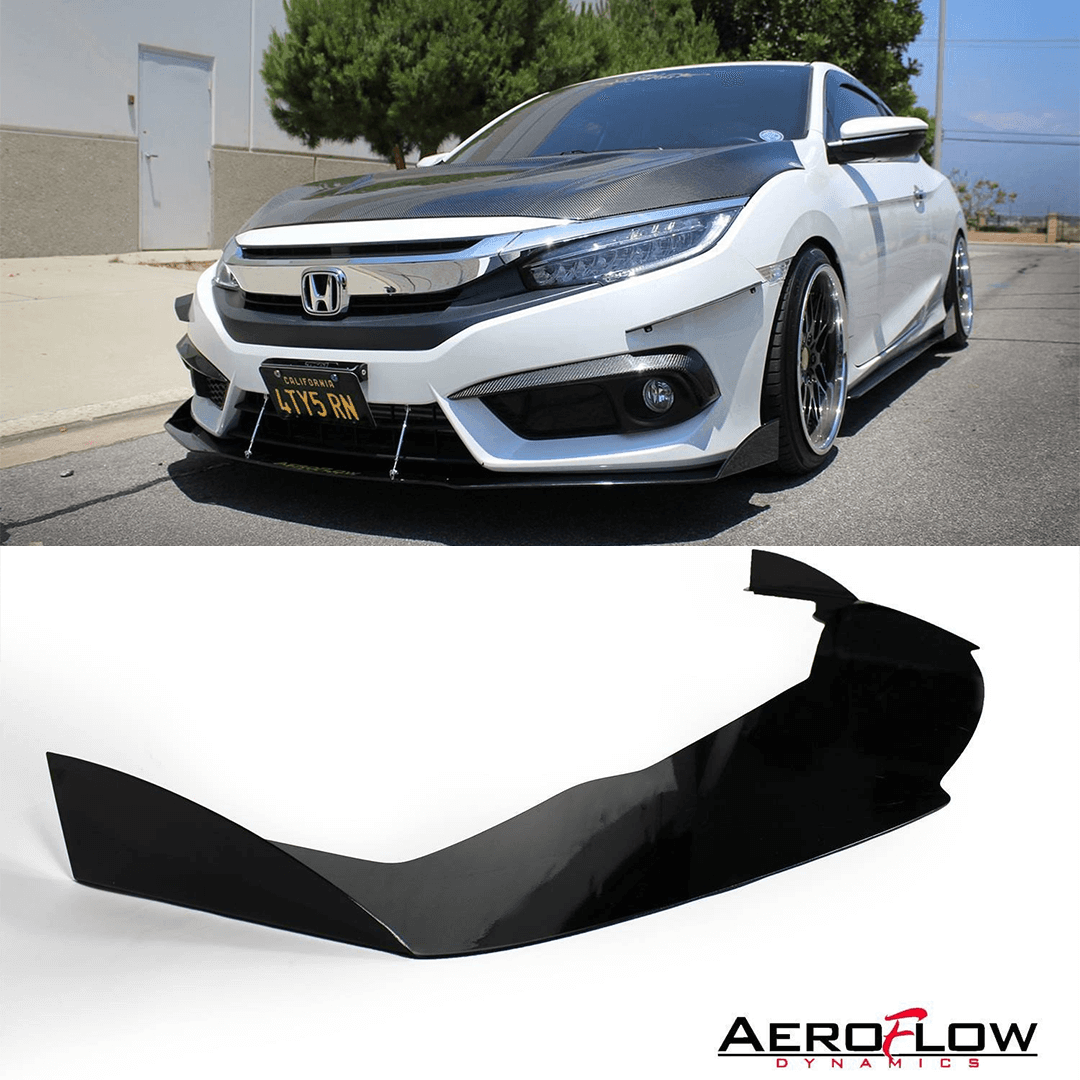 2016-2019 Honda Civic Splitter V2 ( Coupe ) - AeroflowDynamics